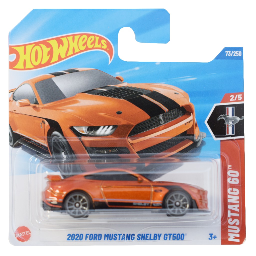 Hot Wheels Ford Mustang Shelby GT500 oranžové autíčko 1/64 - Mattel ...