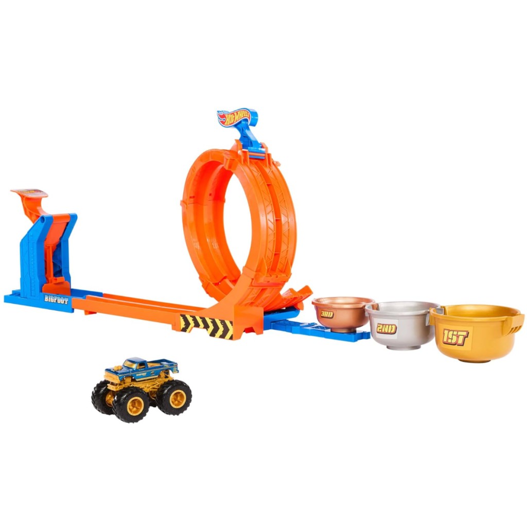 Hot Wheels Monster Trucks 50. výročie Bigfoot slučková dráha - Mattel ...
