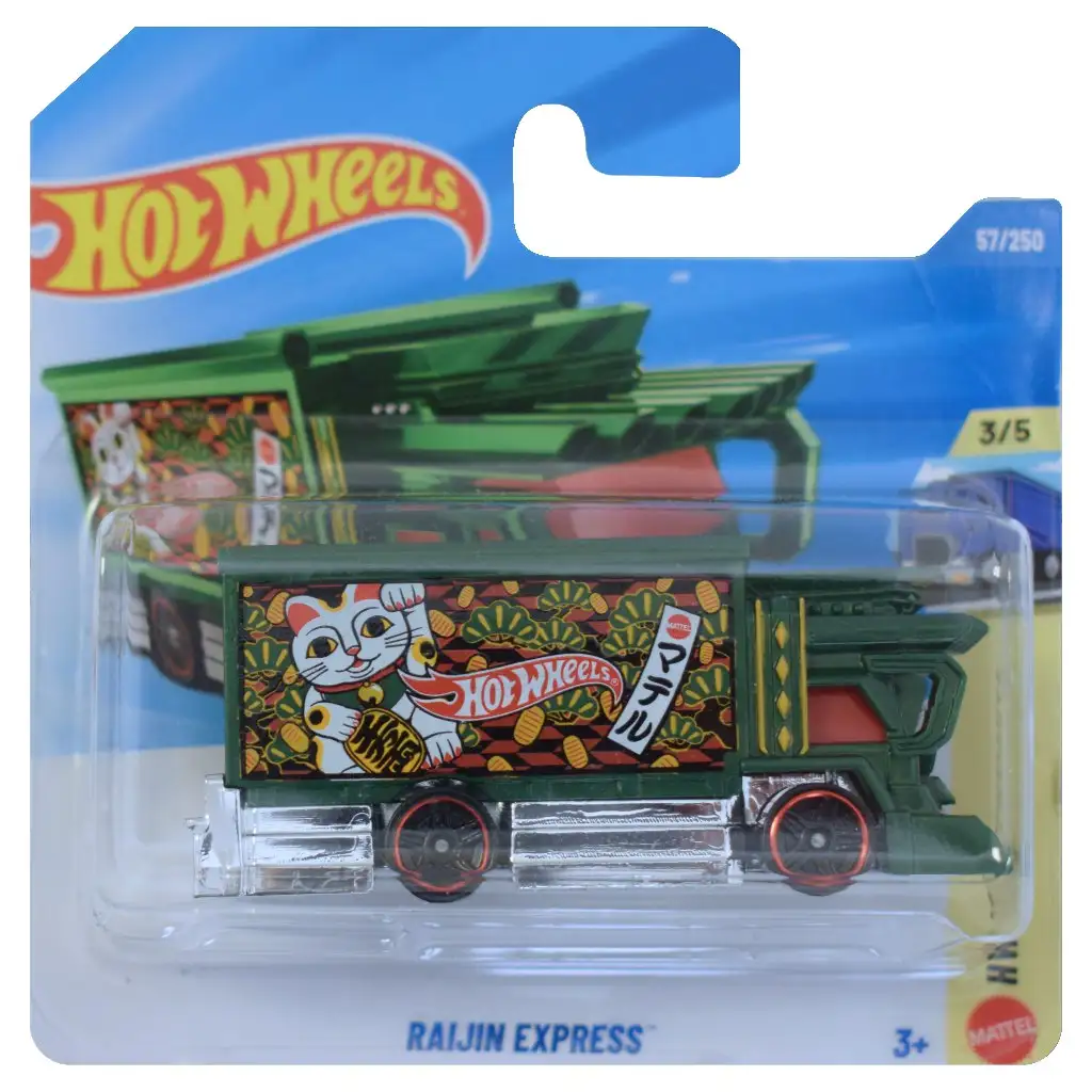 Hot Wheels Raijin Express zelené autíčko 1/64 - Mattel objednať nákup ...