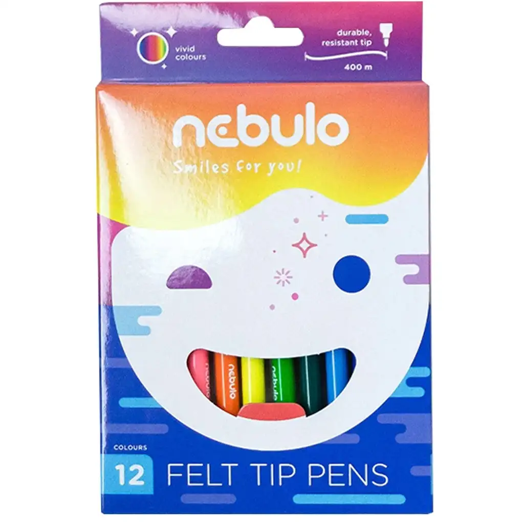 Nebulo Sada farebných vodou riediteľných popisovačov, 12 ks objednať ...