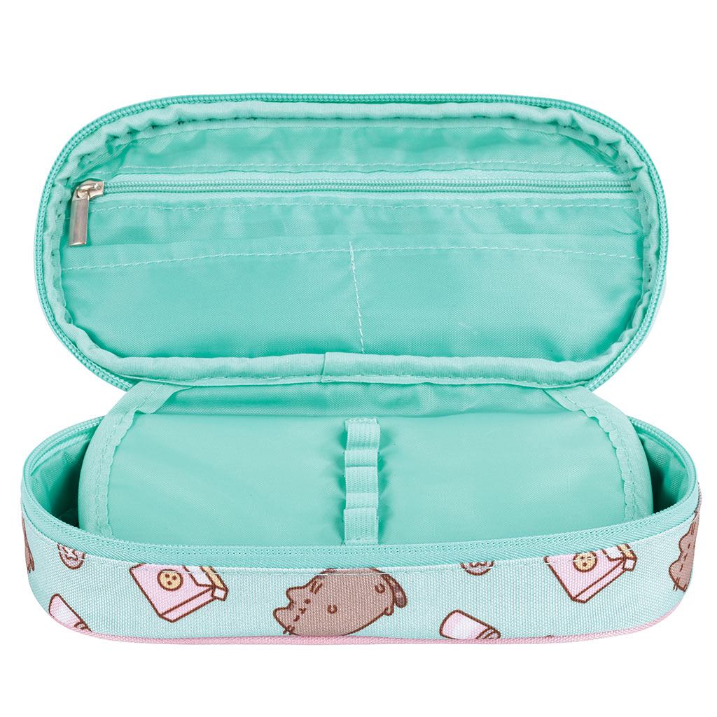 Oválny peračník s mačkou Pusheen v tyrkysovej farbe, 23 cm objednať ...