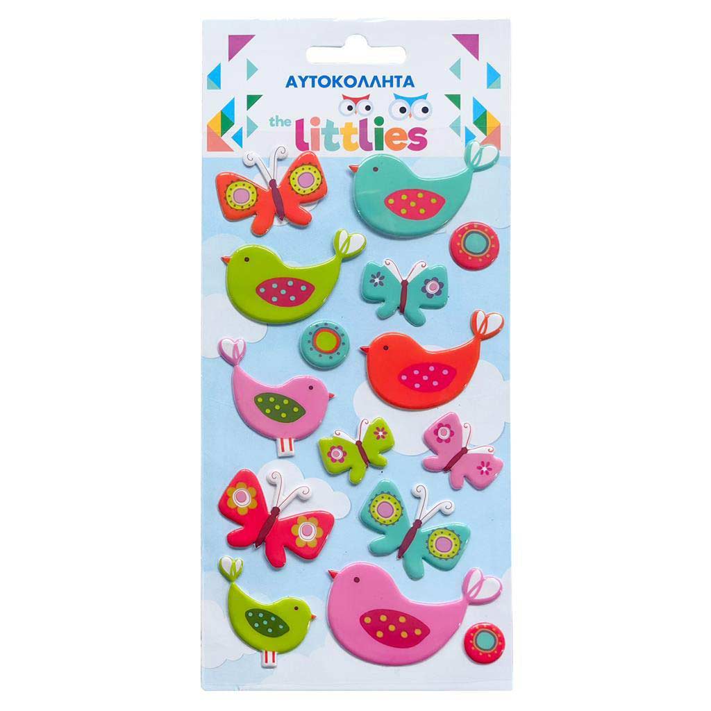 The Littlies Madaras 3D pufi matrica szett 10x22cm-es íven objednať ...