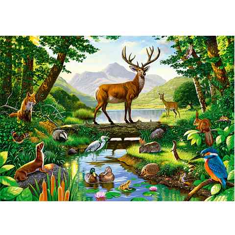 Lesné zvieratá 1000ks puzzle objednať nákup lacné ceny