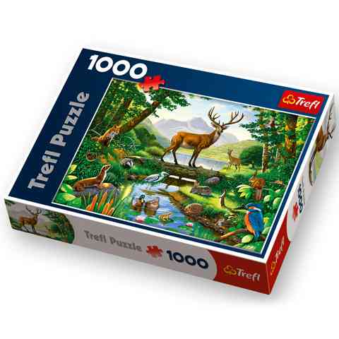 Lesné zvieratá 1000ks puzzle objednať nákup lacné ceny