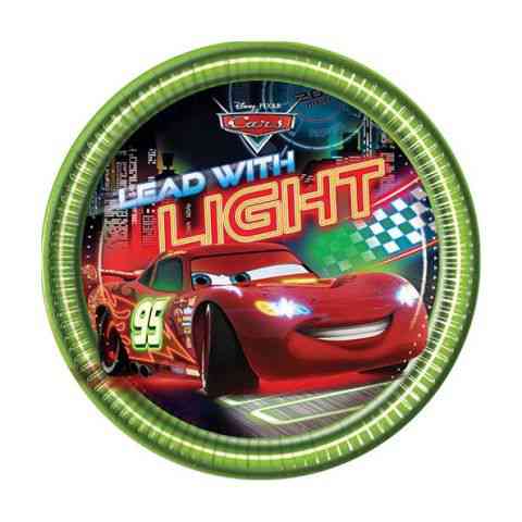 Papierové párty tanieriky Autá/Cars Neon 8ks 20cm objednať nákup lacné ceny